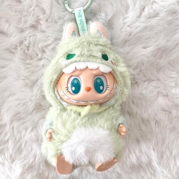 Toys | Labubu Fluffy Dinosaur Outfit Labubu Clothes Green 2 In 1 | Poshmark